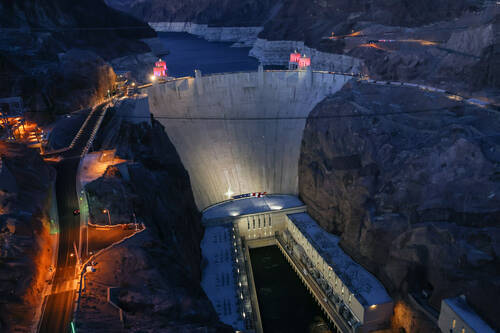 Massive American flag at Hoover Dam removed for repairs