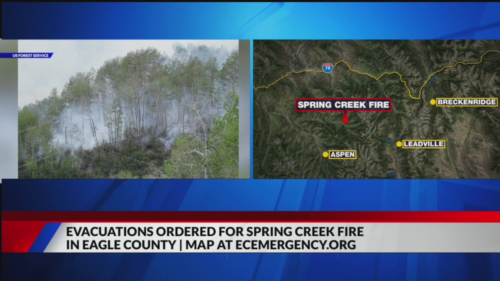 Evacuations in place for Spring Creek fire in Eagle County