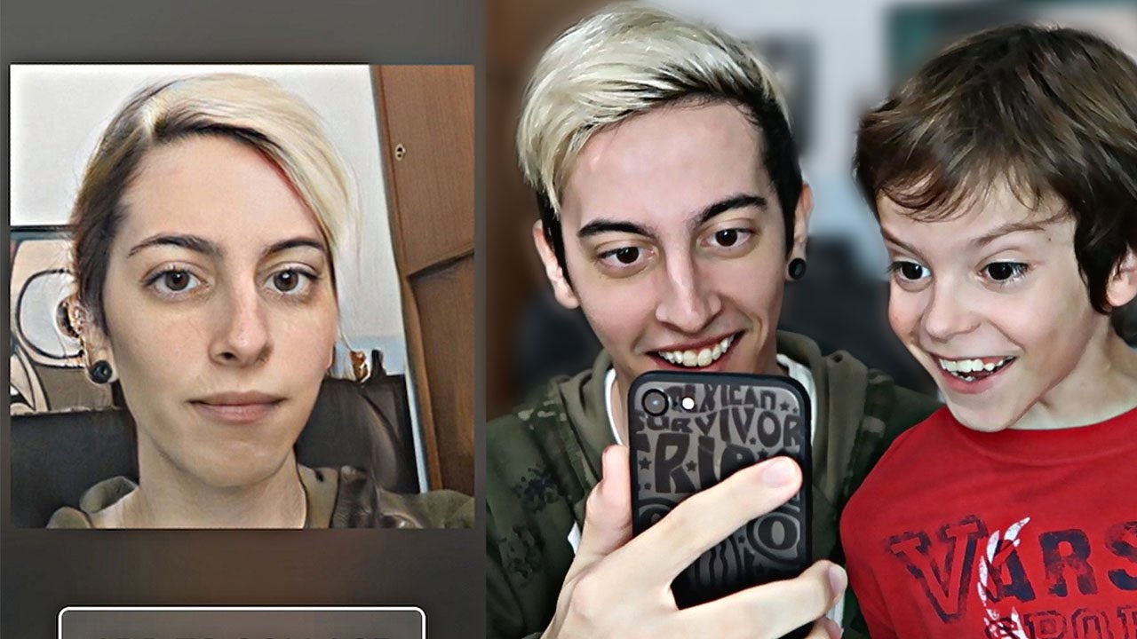 FaceApp challenge con mi hermanito - RobleisIUTU ft ThiagoIUTU