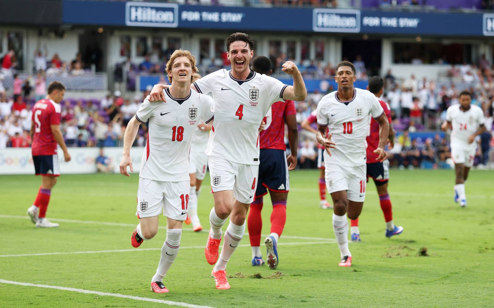 Gordon stars in England World Cup warm-up win after storm delay