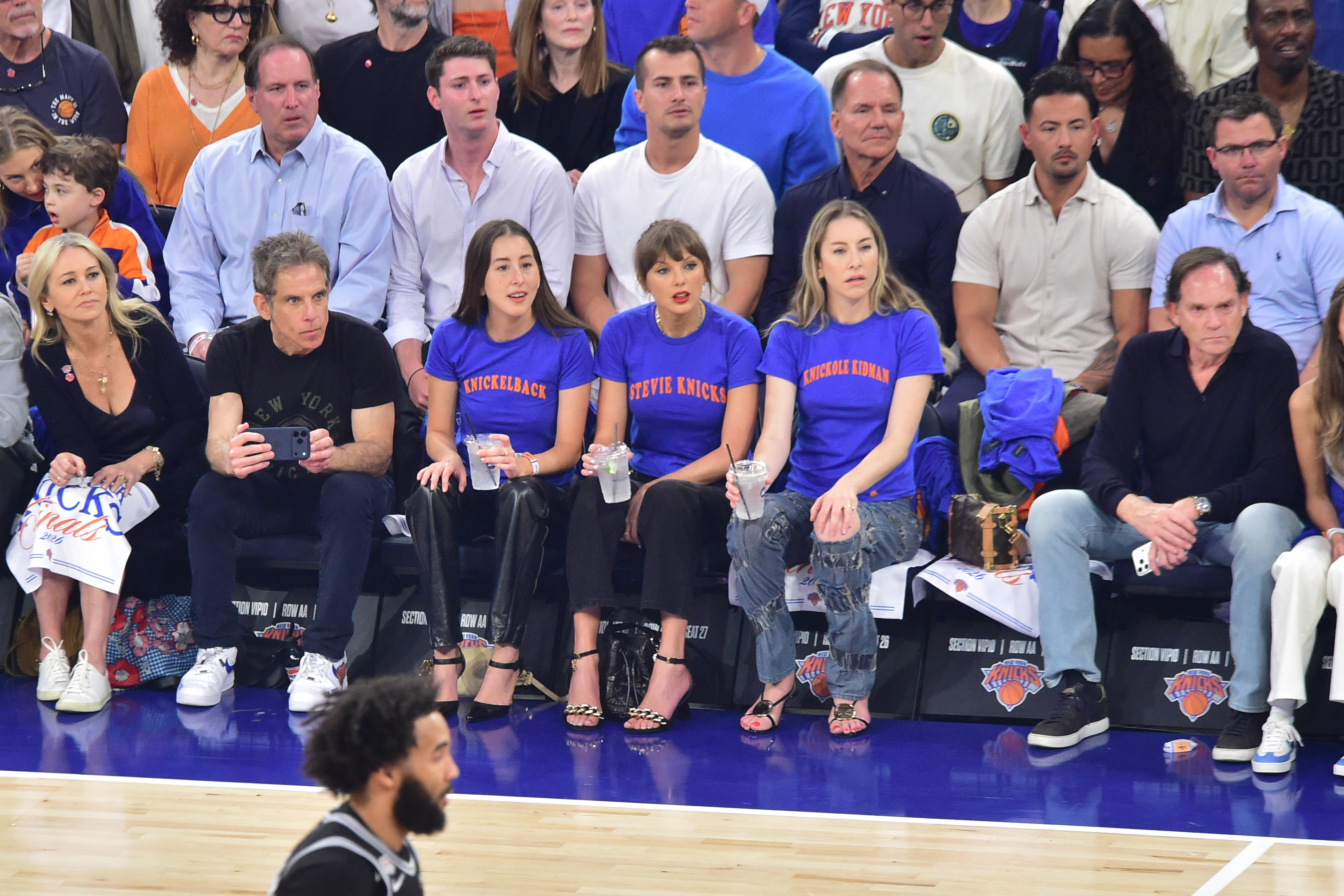 Taylor Swift reps ‘Stevie Knicks’ with cheeky tee at Game 4 of the ...