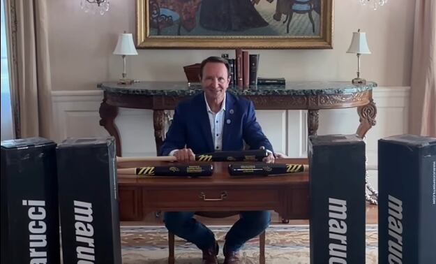 ‘Go Broncos!’ Gov. Landry buys new bats for Sam Houston Broncos after ...