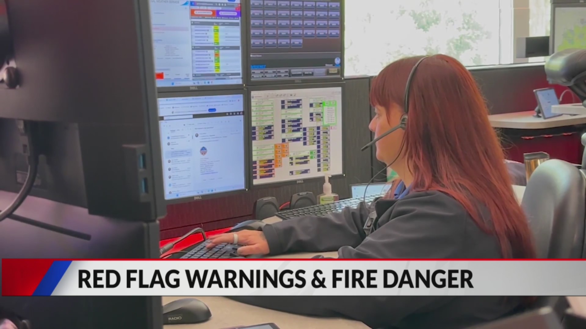 Dispatchers stay busy amid red flag warning days