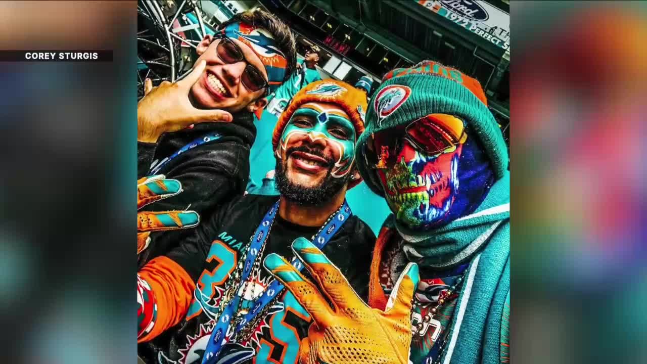 Miami Dolphins super fan who never stopped believing in his team