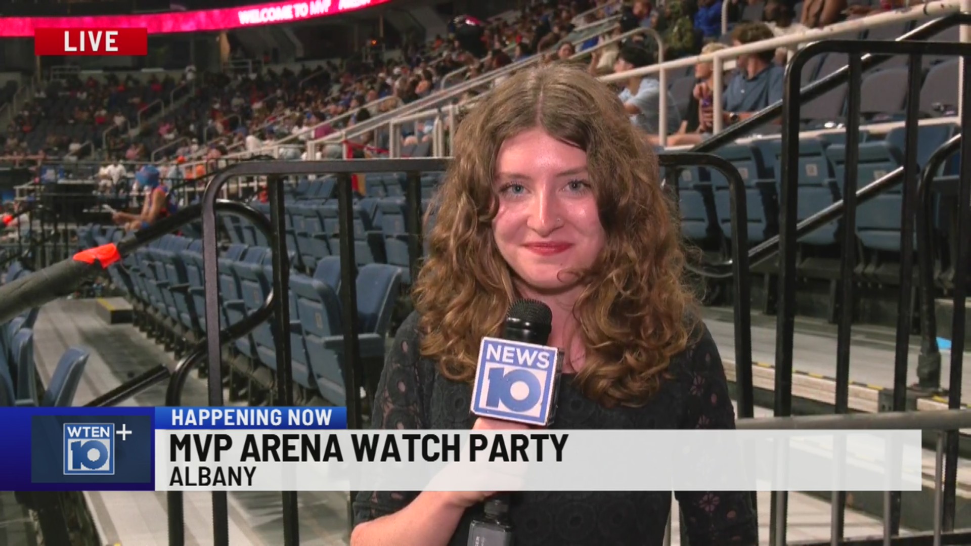 MVP Arena watch party packed with fans in Albany