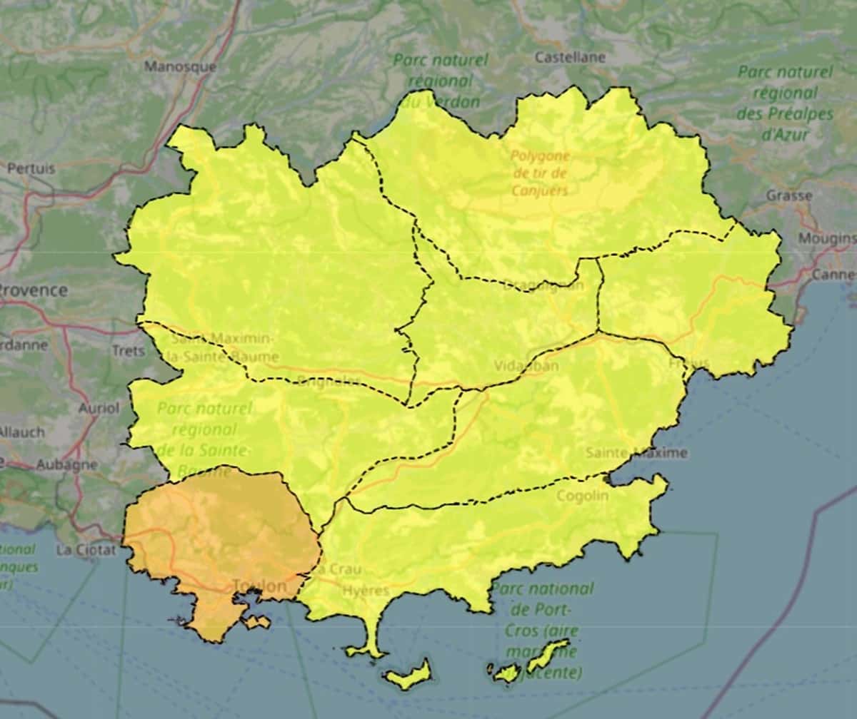 Risque incendie dans le Var ce jeudi 11 juin, les Monts Toulonnais en ...