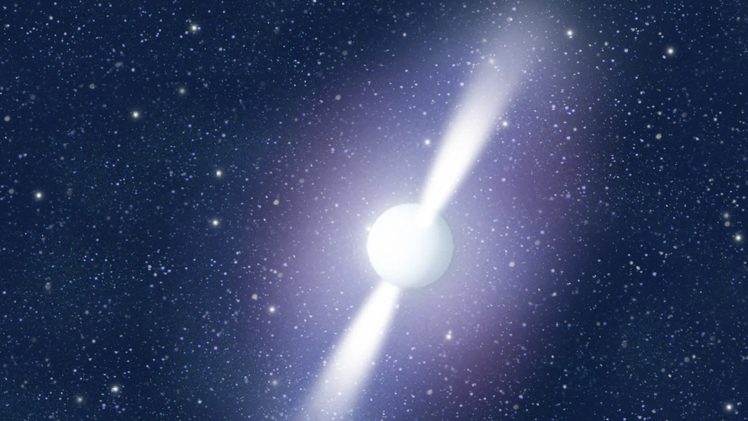 Astronomers trace rare 1.4-hour space signal to 'vampire' star pair
