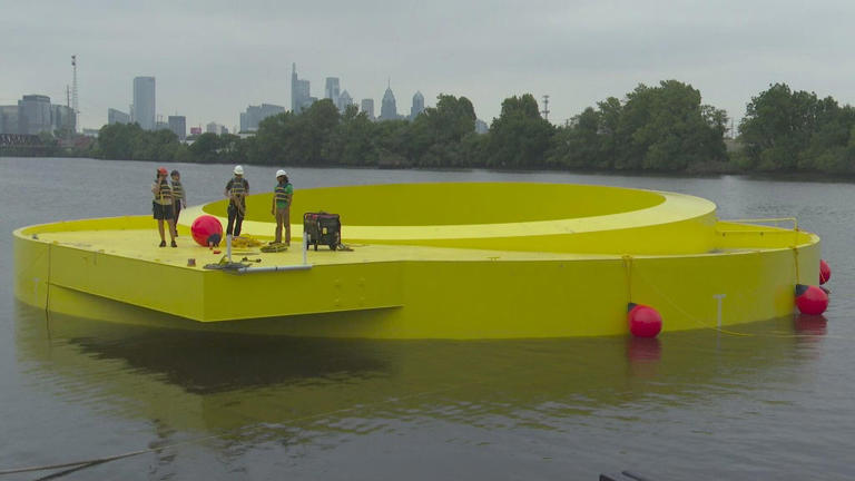 New Philadelphia art structure FloatLab turns heads on Schuylkill River
