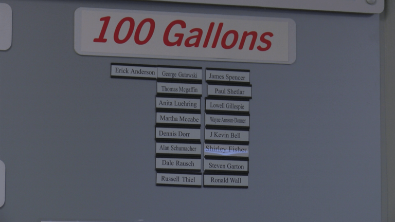 Kansas man donates 100th gallon of blood to American Red Cross