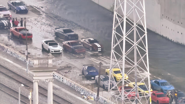 Cops just impounded 72 modified cars from the iconic LA River in one sweep