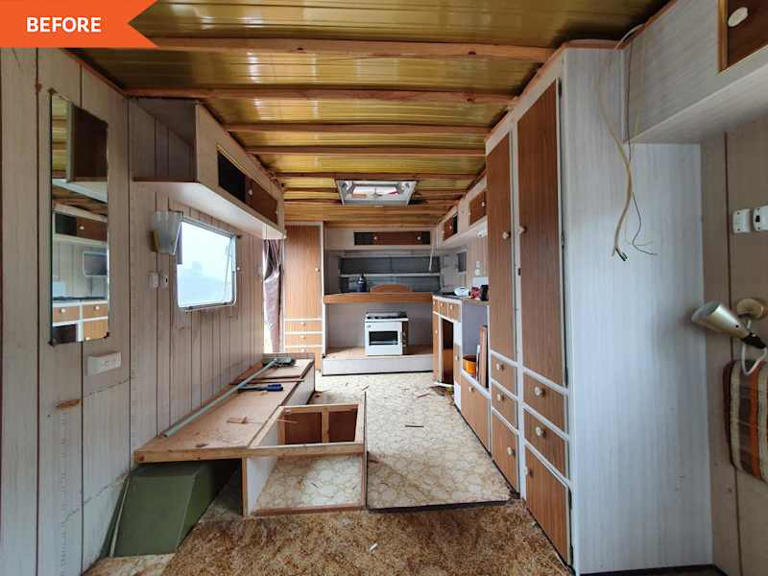A family's sentimental 1970s camper got a second life after a bright revamp