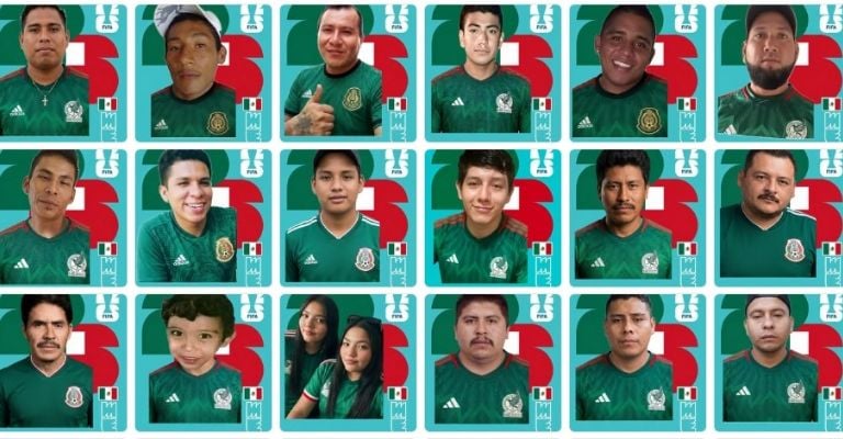 Madres buscadoras de Guerrero pegan estampas del Mundial con rostros de ...