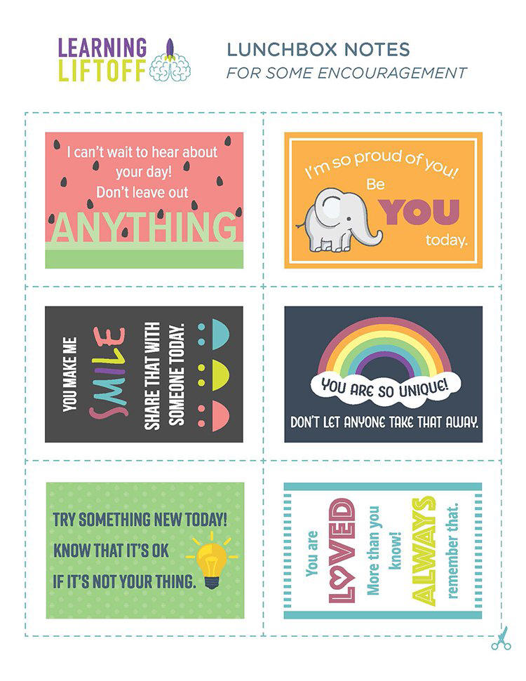 300+ free printable lunchbox notes for every school day