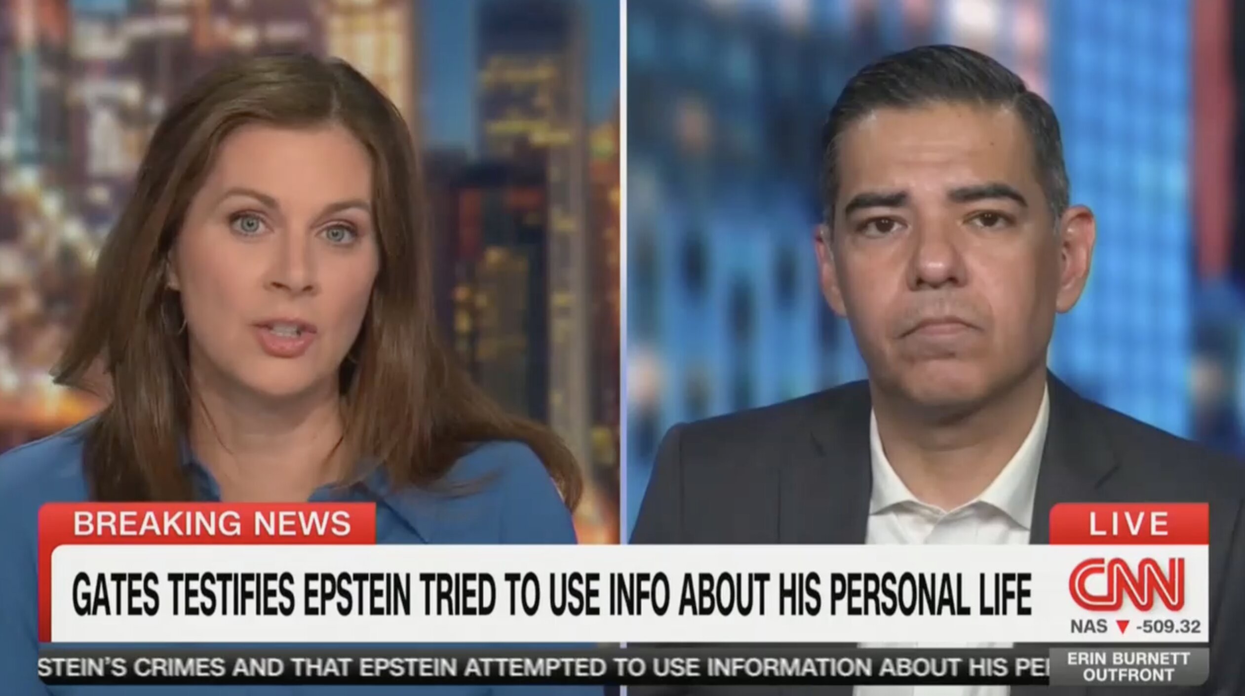 Erin Burnett asks congressman if Bill Gates was a 'victim' of Epstein ...