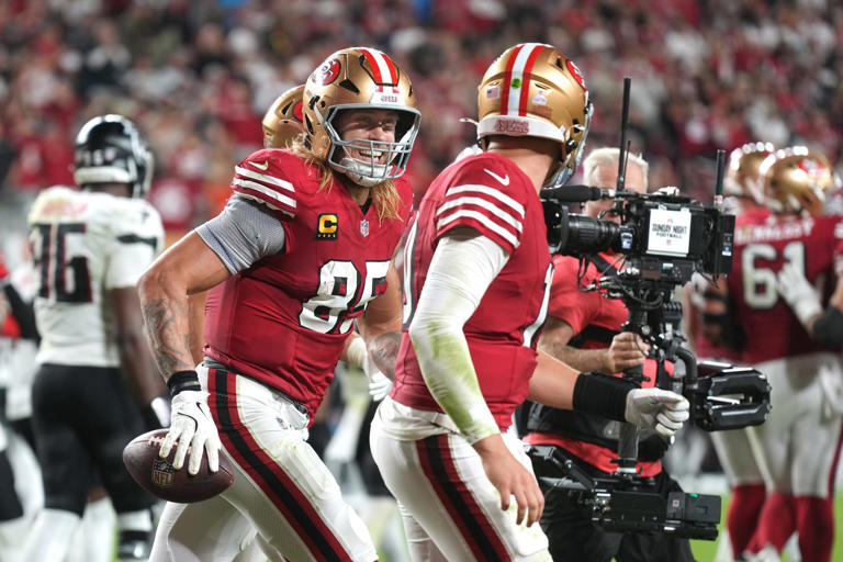 George Kittle explains why QB Mac Jones is the 49ers' glue guy