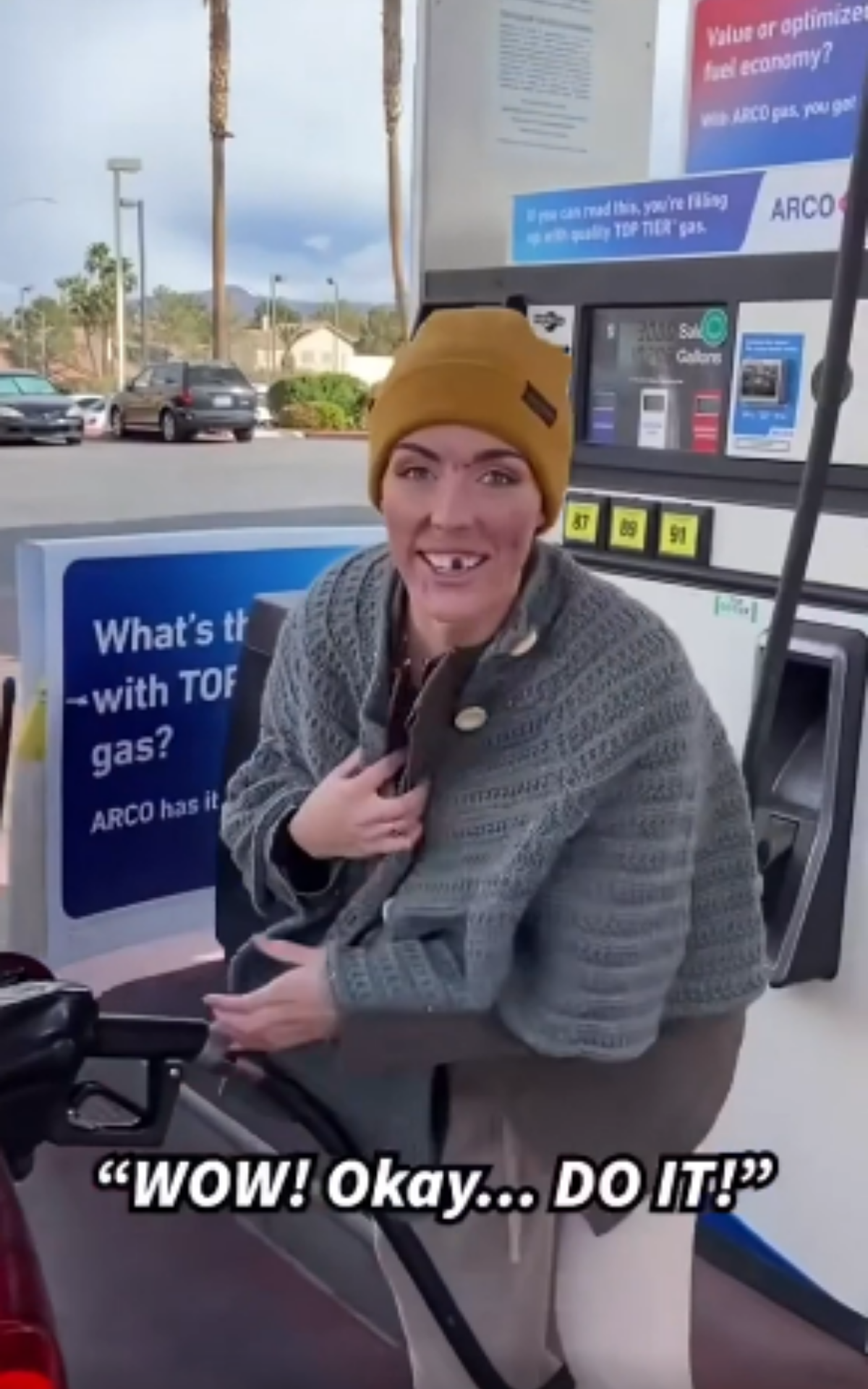 Would you stop to help a stranger at a gas station?