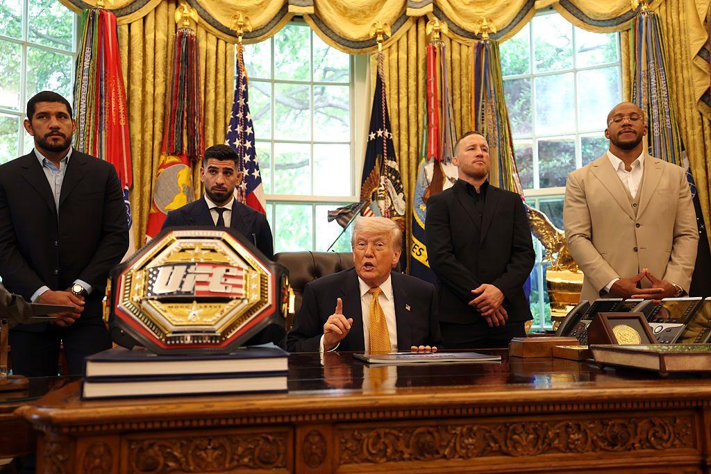 White House prepares for UFC Freedom 250 - in pictures