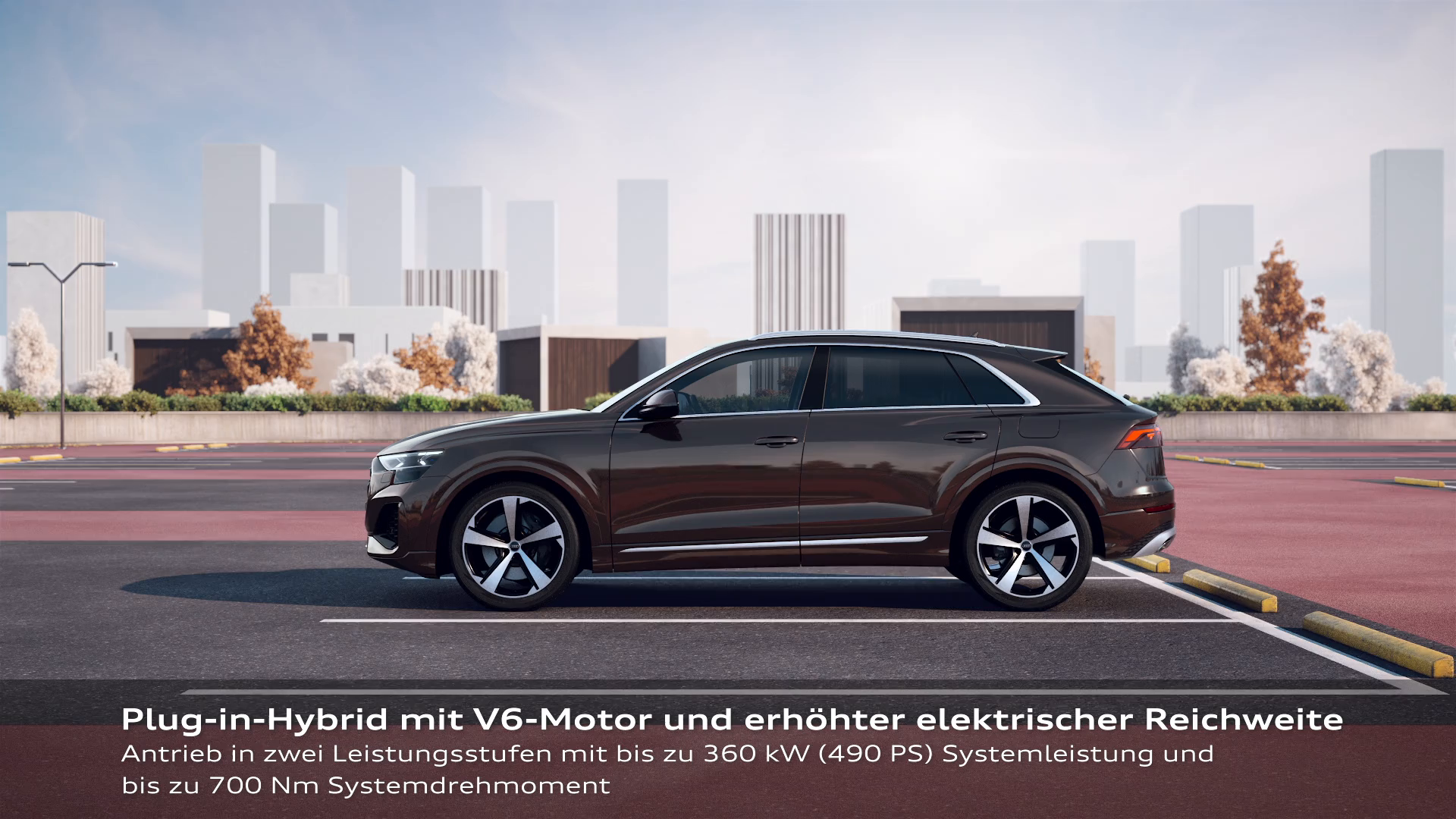 Audi Q8 TFSI e quattro – Plug-in-Hybrid-Technologie – Animation