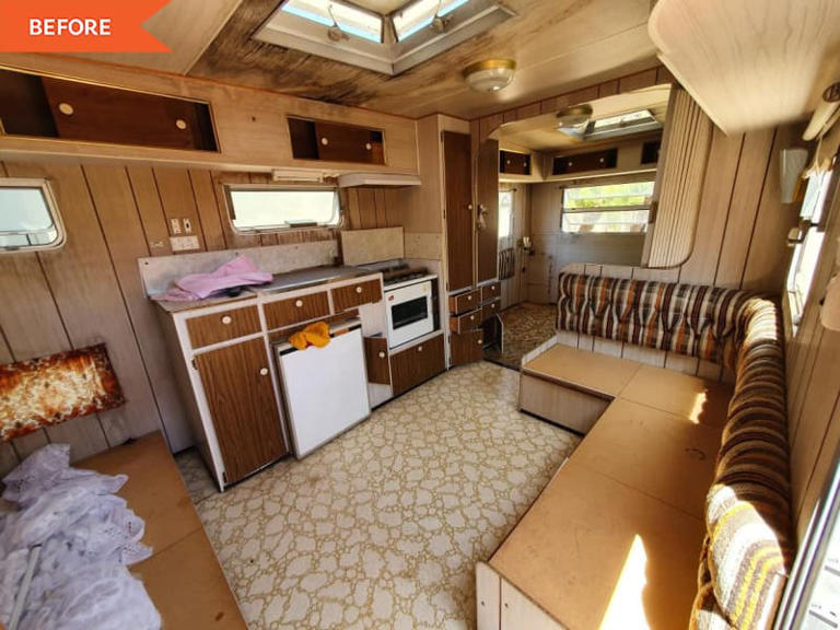 A family's sentimental 1970s camper got a second life after a bright revamp