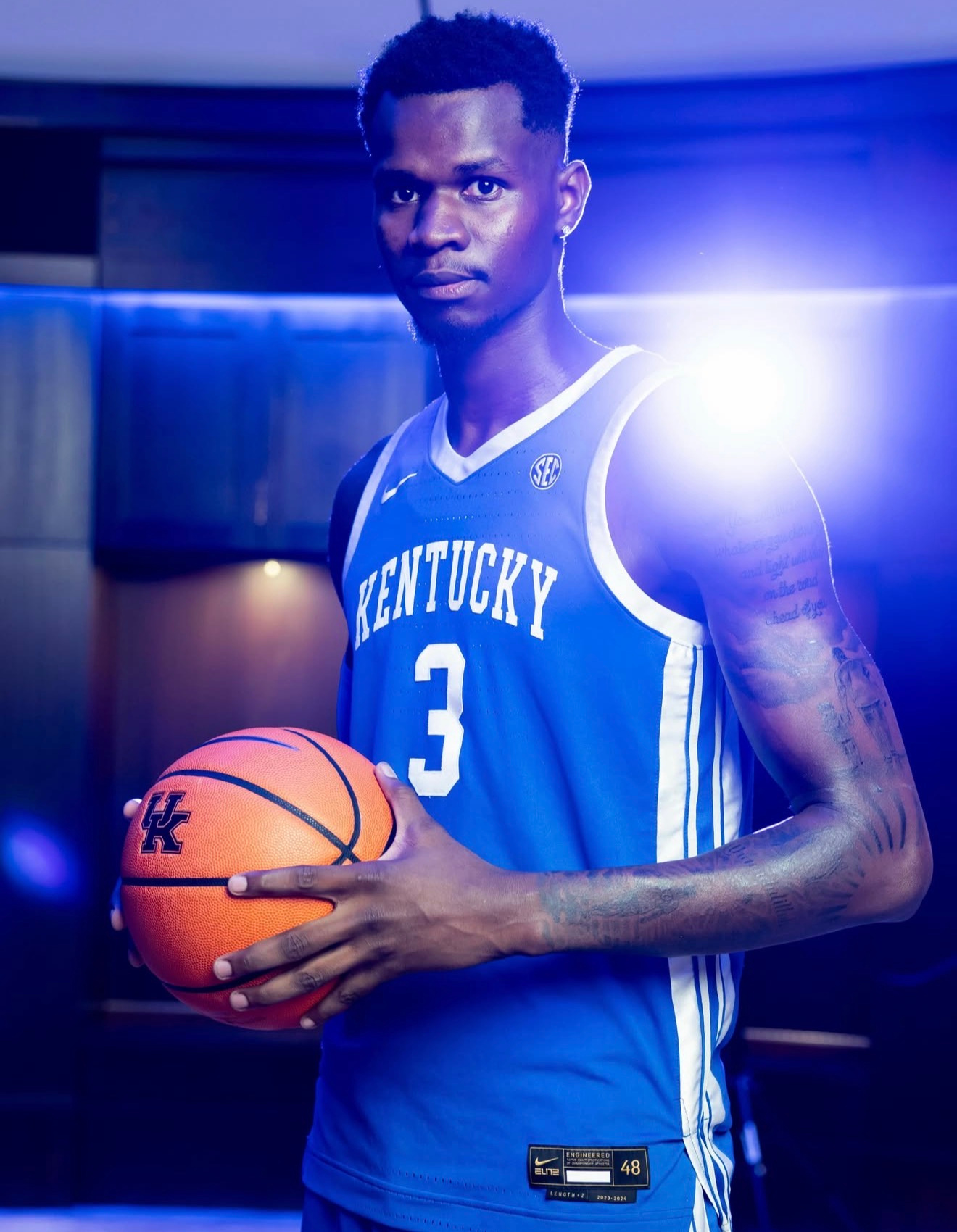Ousmane N’Diaye rocks Kentucky blue for the first time in Lexington