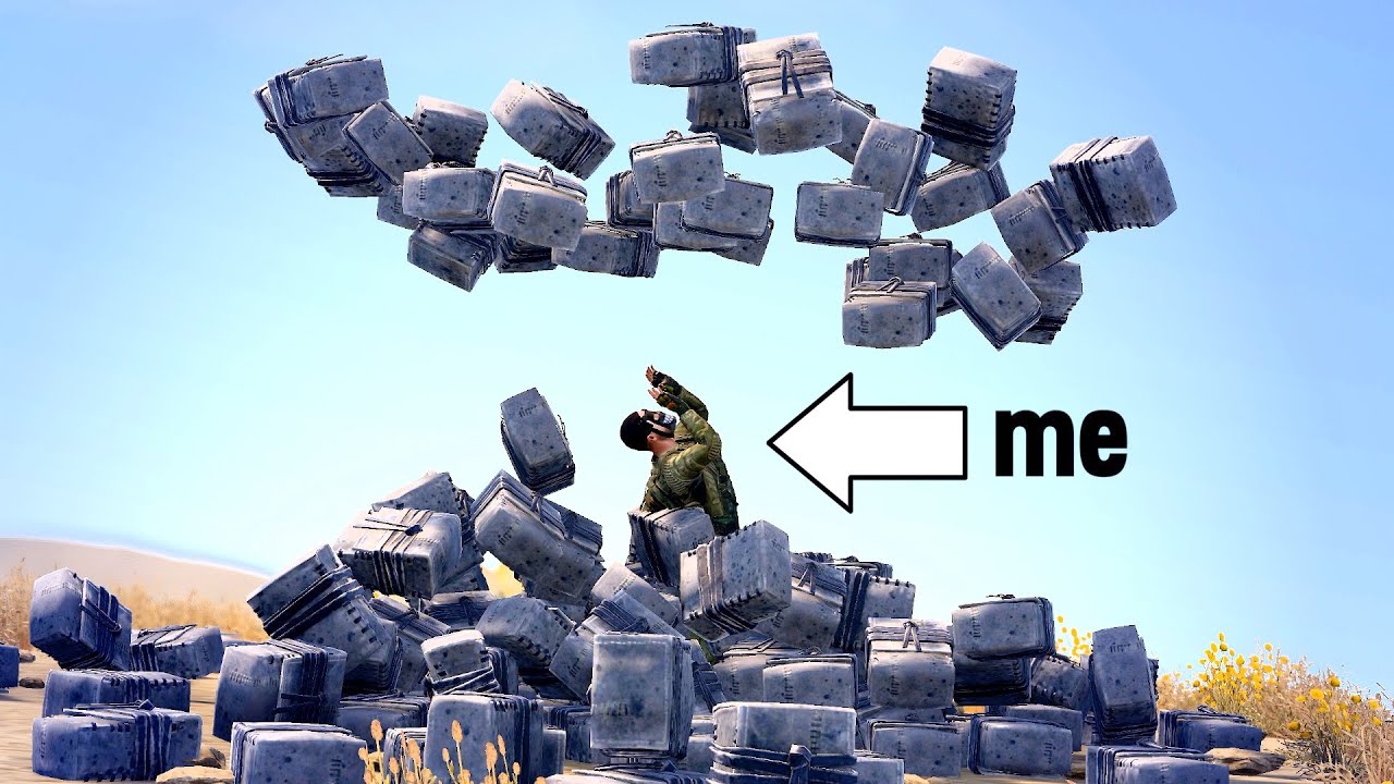I just saw 100 boxes fall from a clan base I wiped!