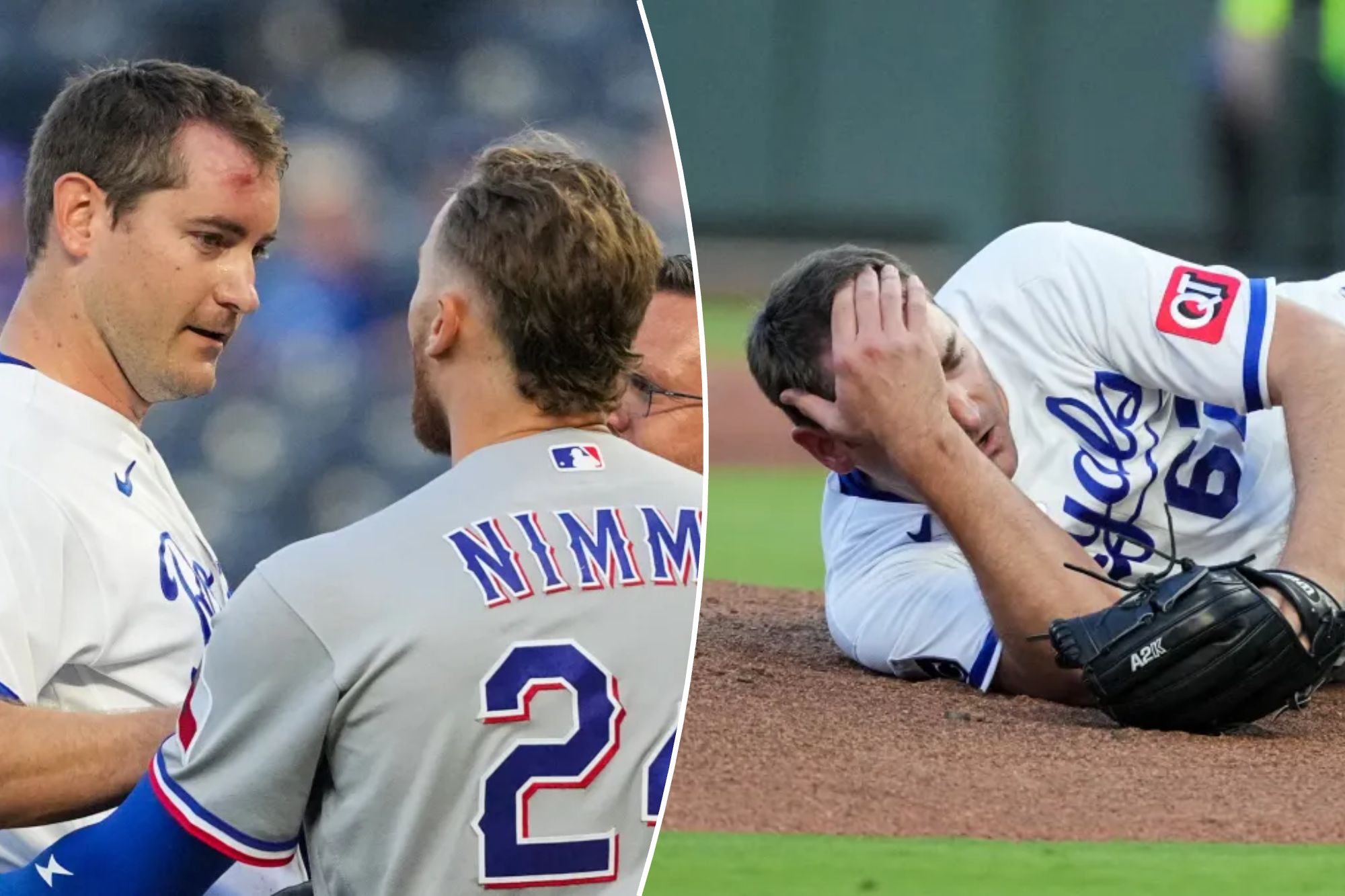 Brandon Nimmo drills line drive off ex-Mets teammate Seth Lugo’s head ...
