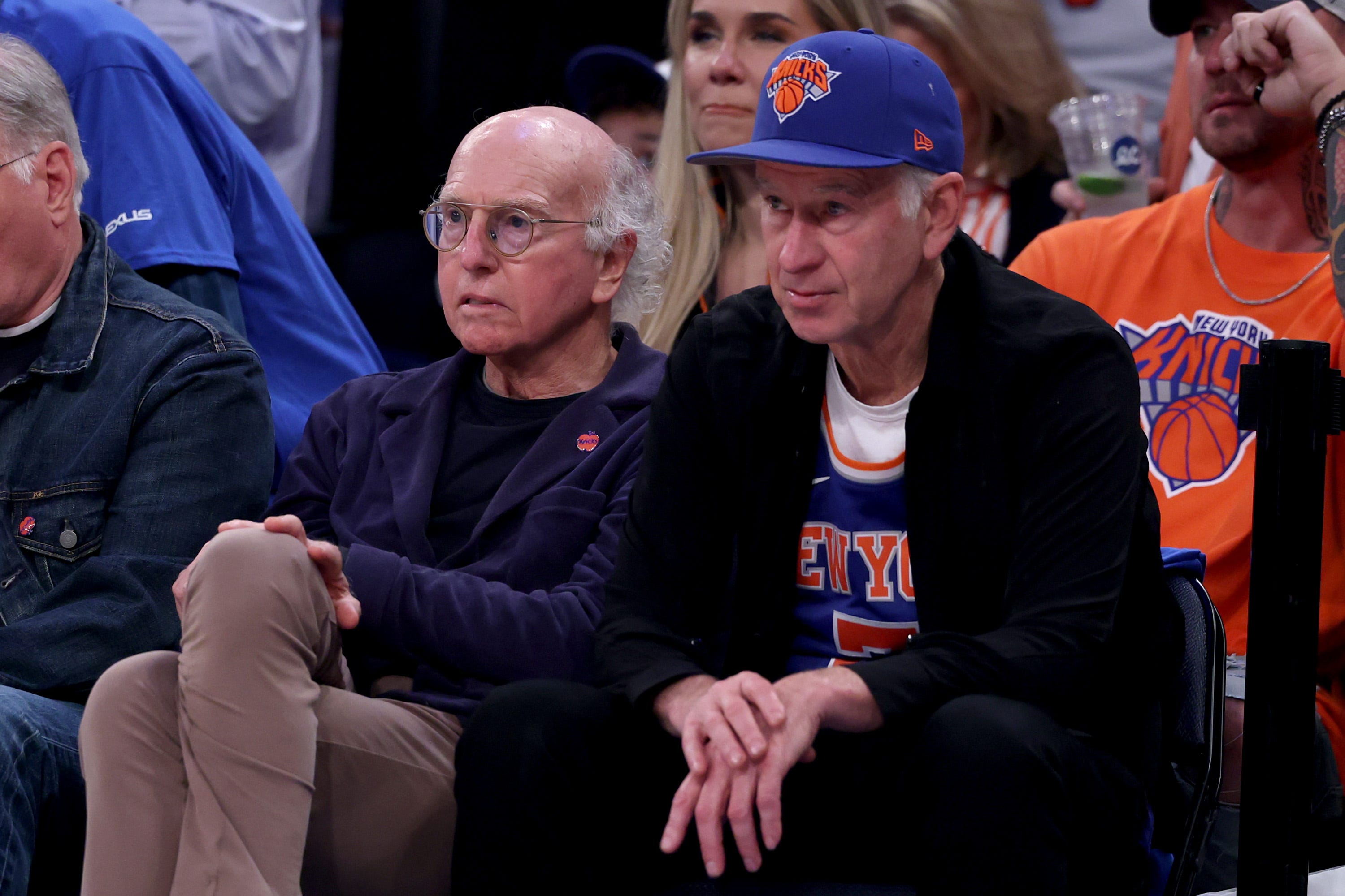 John McEnroe says Larry David wanted to leave before Knicks' comeback