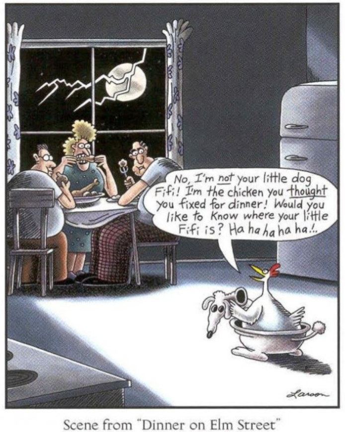 10 weirdest Far Side comics about humans and animals