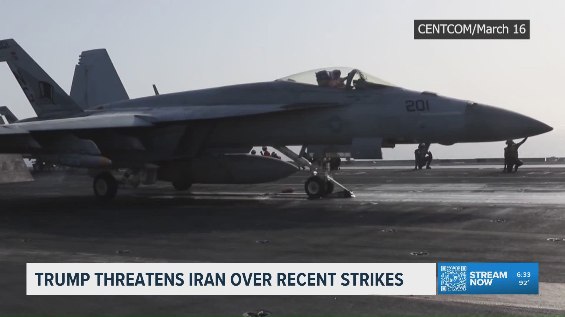 US carries out second day of strikes against Iran as tensions escalate