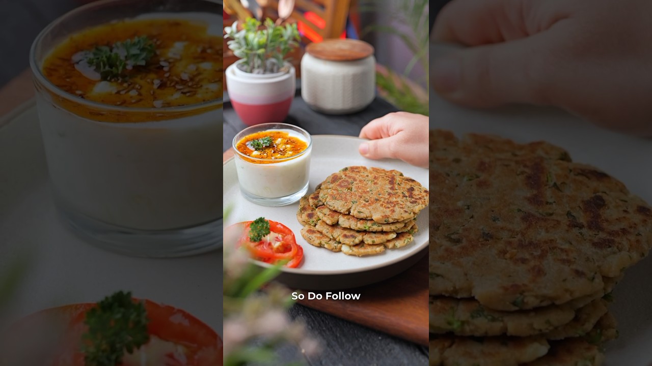 Navratri Rajgira Partha with Easy Vegetable Green Curry