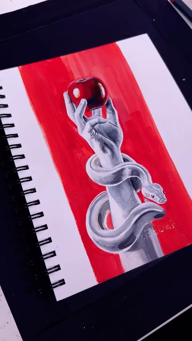 Decided To Paint The Cover Of This Artist Journal
