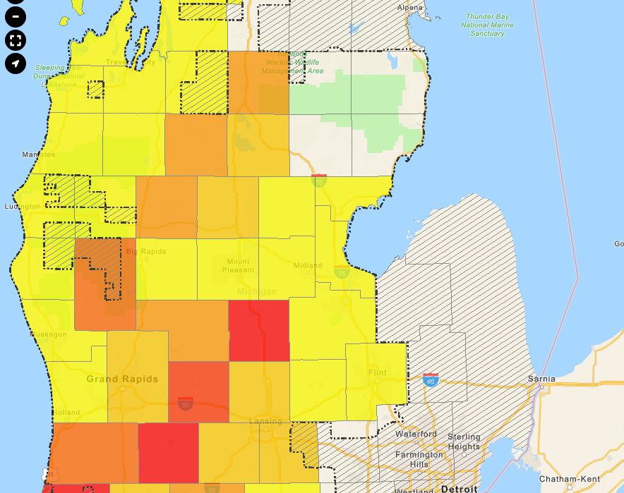 Power restored to some, others remain without power across Mid-Michigan