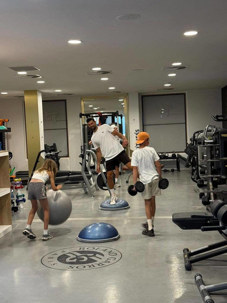 Novak Djokovic shows his goofy side in rare peek at touring with 2 kids ...