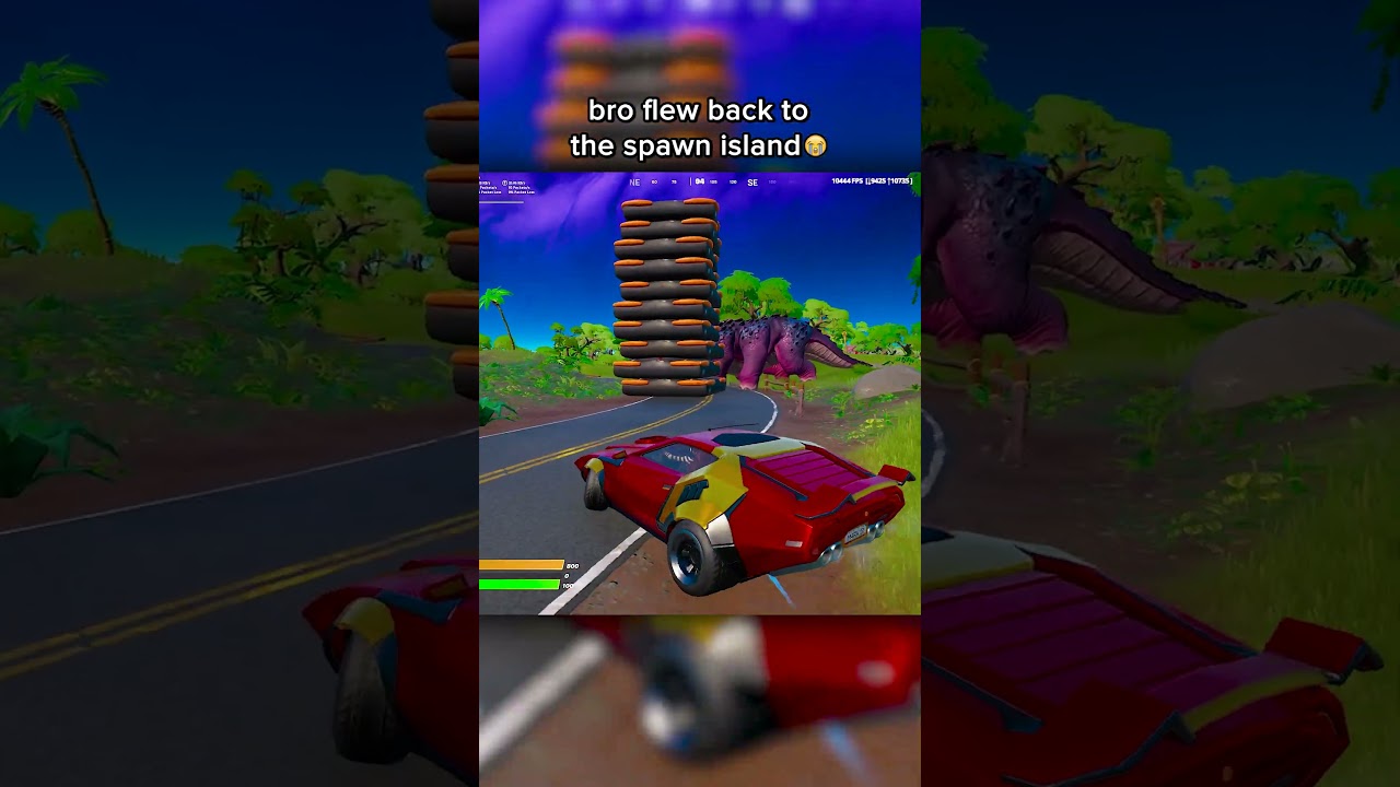 Bro flew to spawn island