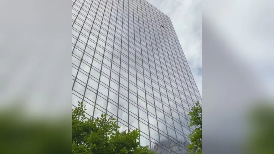Shattered glass rains down in Uptown; no injuries reported