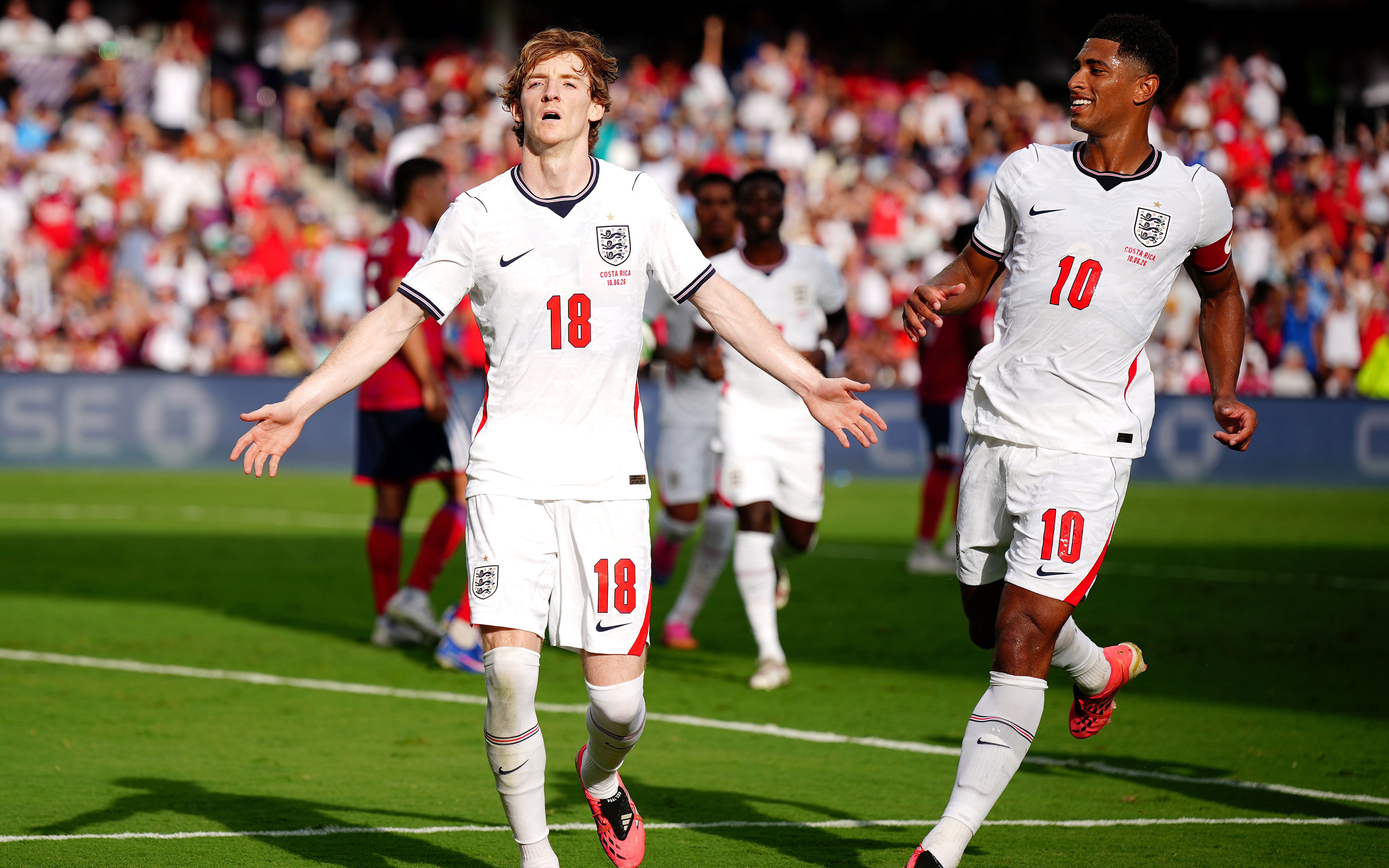 England player ratings vs Costa Rica: Bellingham and Gordon step up