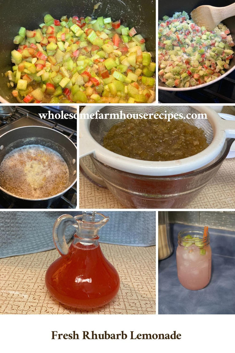 Make fresh rhubarb lemonade in under an hour