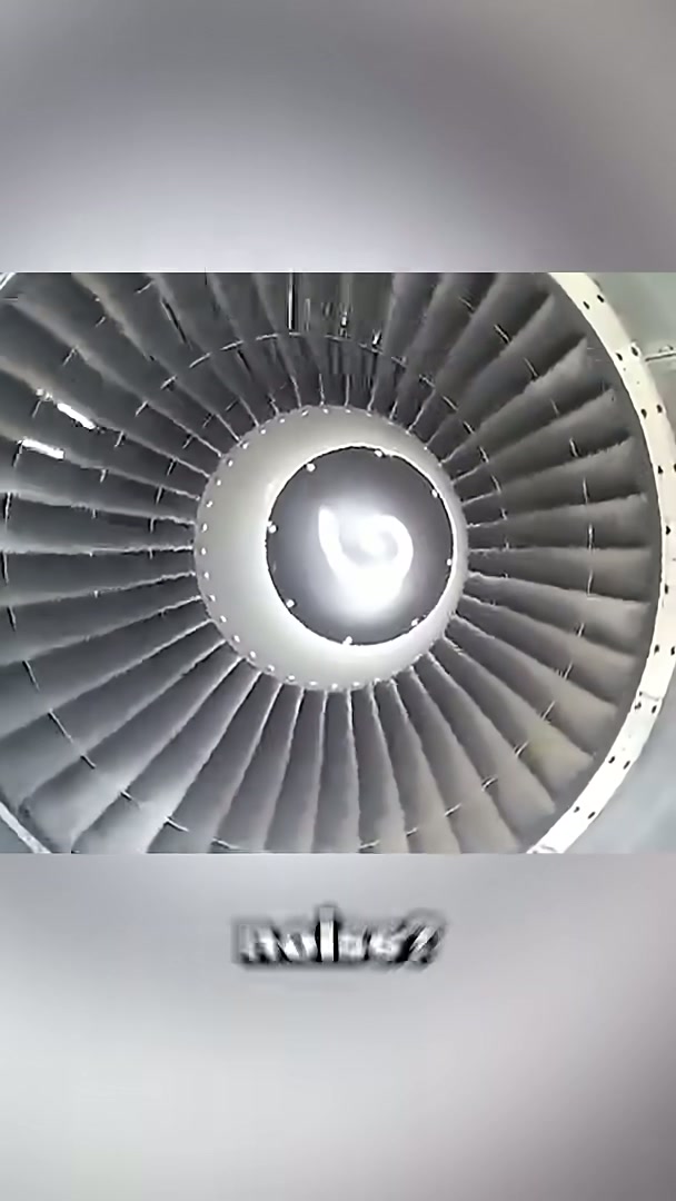What causes the strange clanking sound in airplane engines?