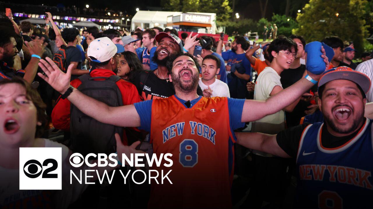 Knicks fans celebrate record-setting NBA Finals Game 4 win | Team coverage