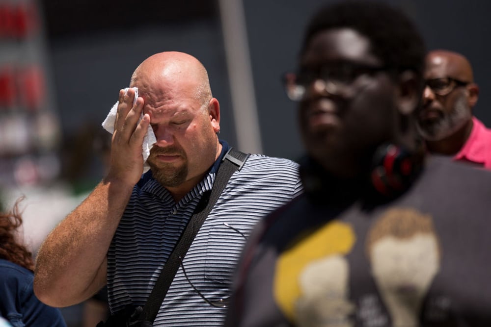 Dangerous heat across region; chance of strong to severe storms