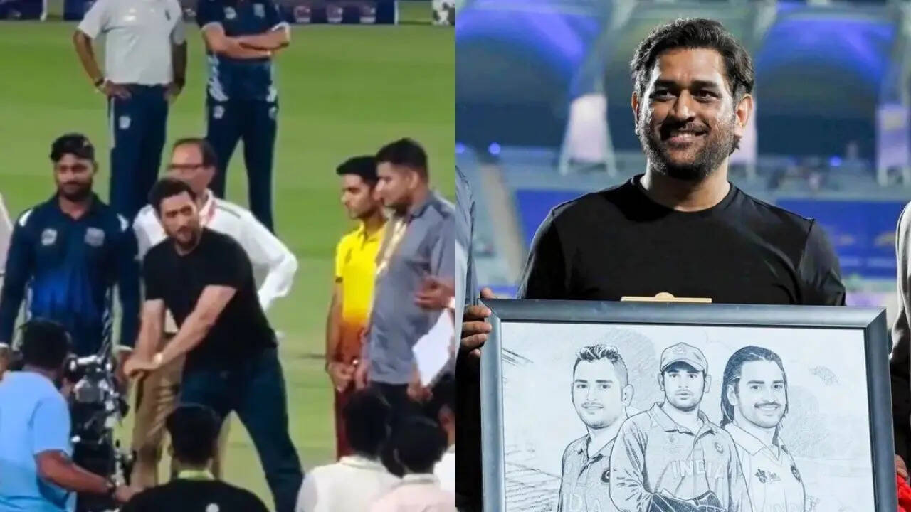 Watch: MS Dhoni flips coin in Jharkhand T20 league after missing entire ...