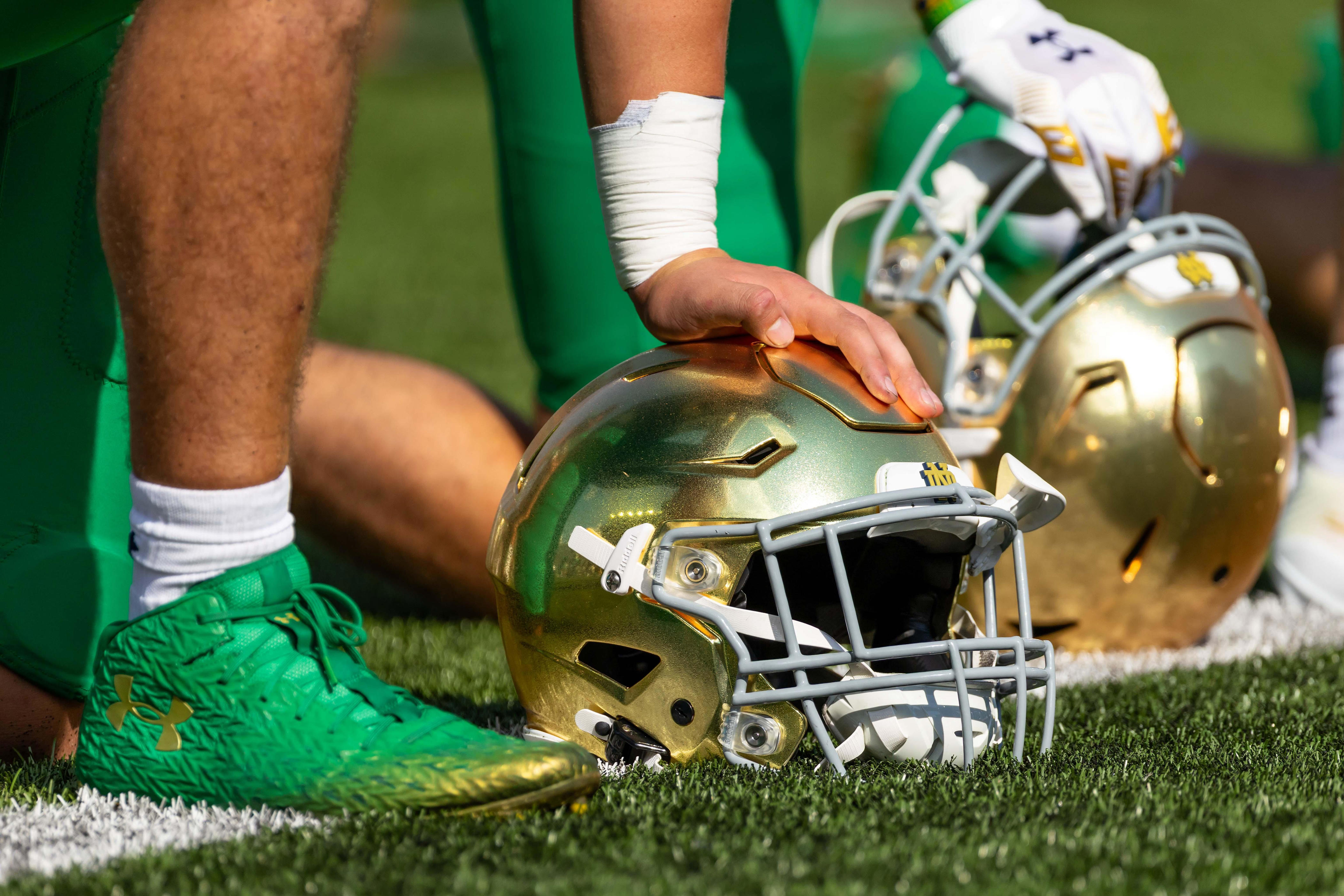 Updated Notre Dame football roster with new uniform jersey numbers