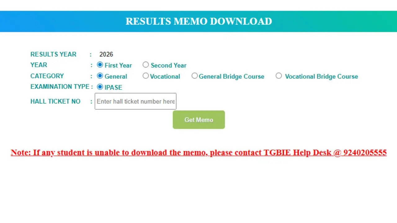 TS inter supplementary results 2026 announced at results.cgg.gov.in