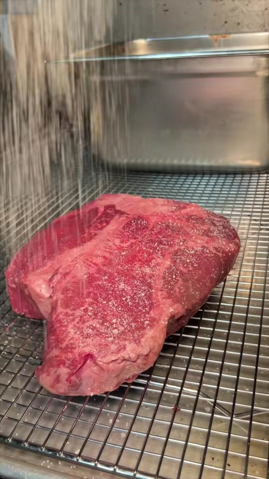 Massive porterhouse steak at Le Farfalle