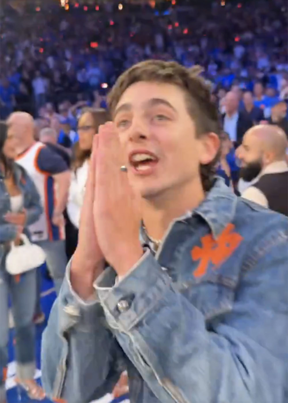 Timothee Chalamet had unhinged reaction to Knicks’ historic comeback in ...
