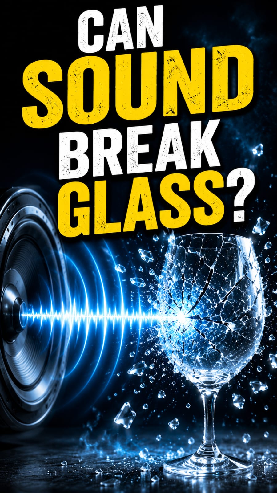 The science behind shattering glass