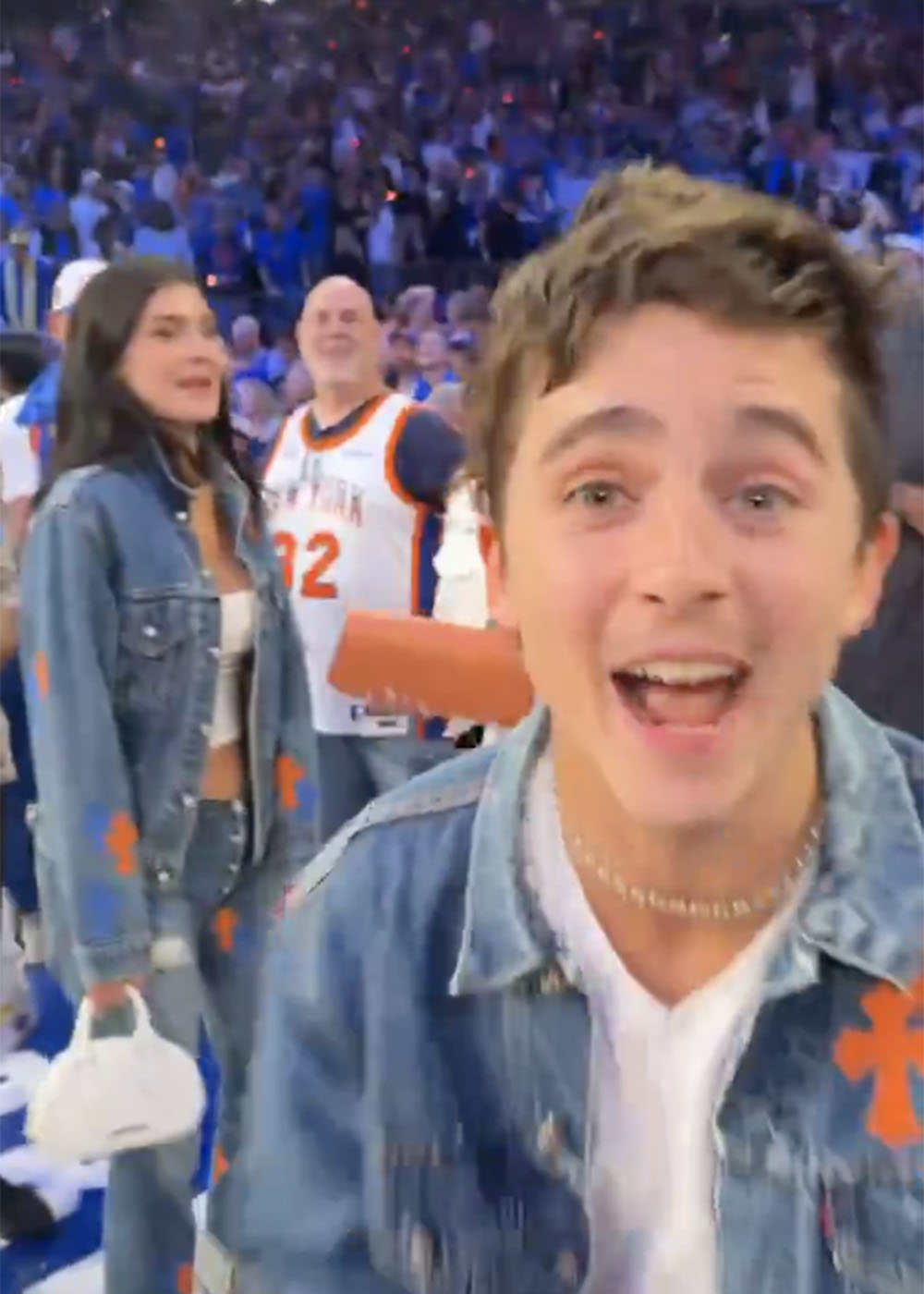 Timothee Chalamet had unhinged reaction to Knicks’ historic comeback in ...