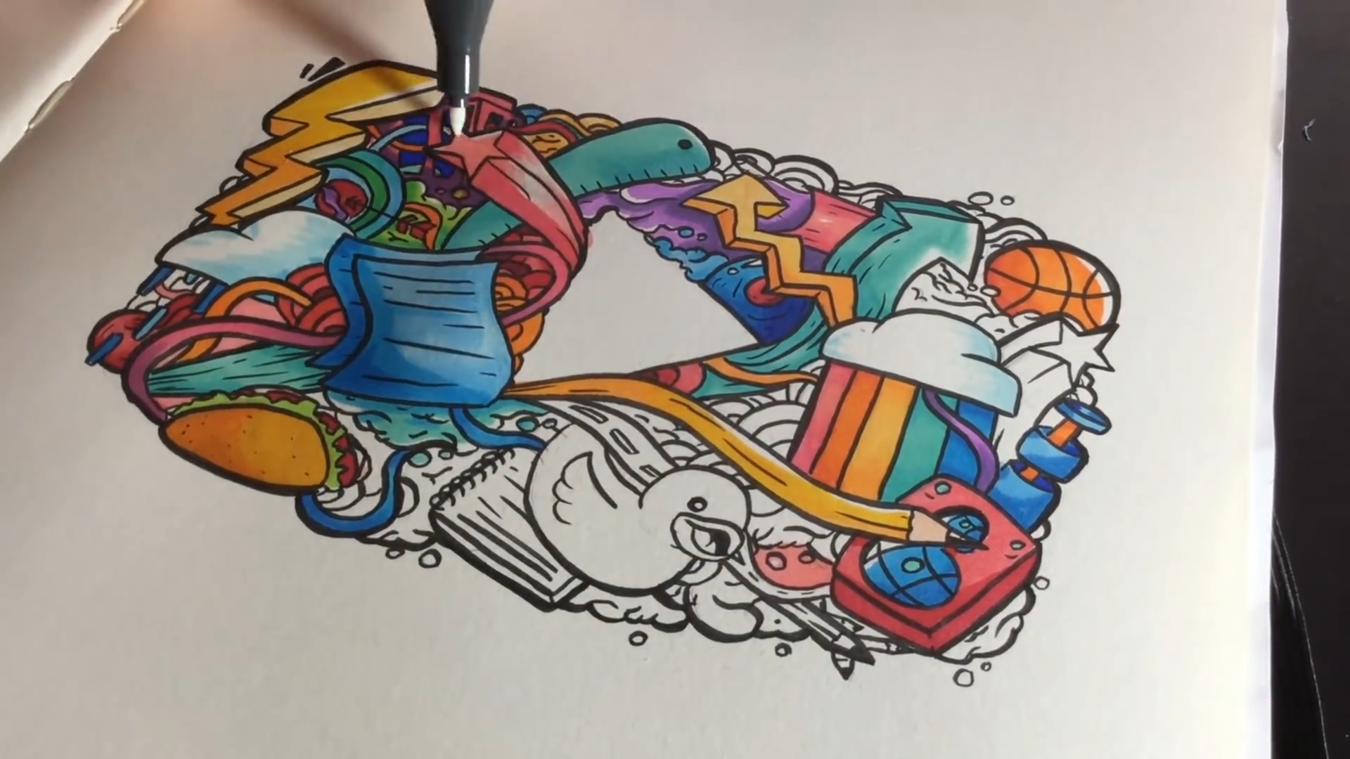 How can a simple YouTube logo be transformed into art?