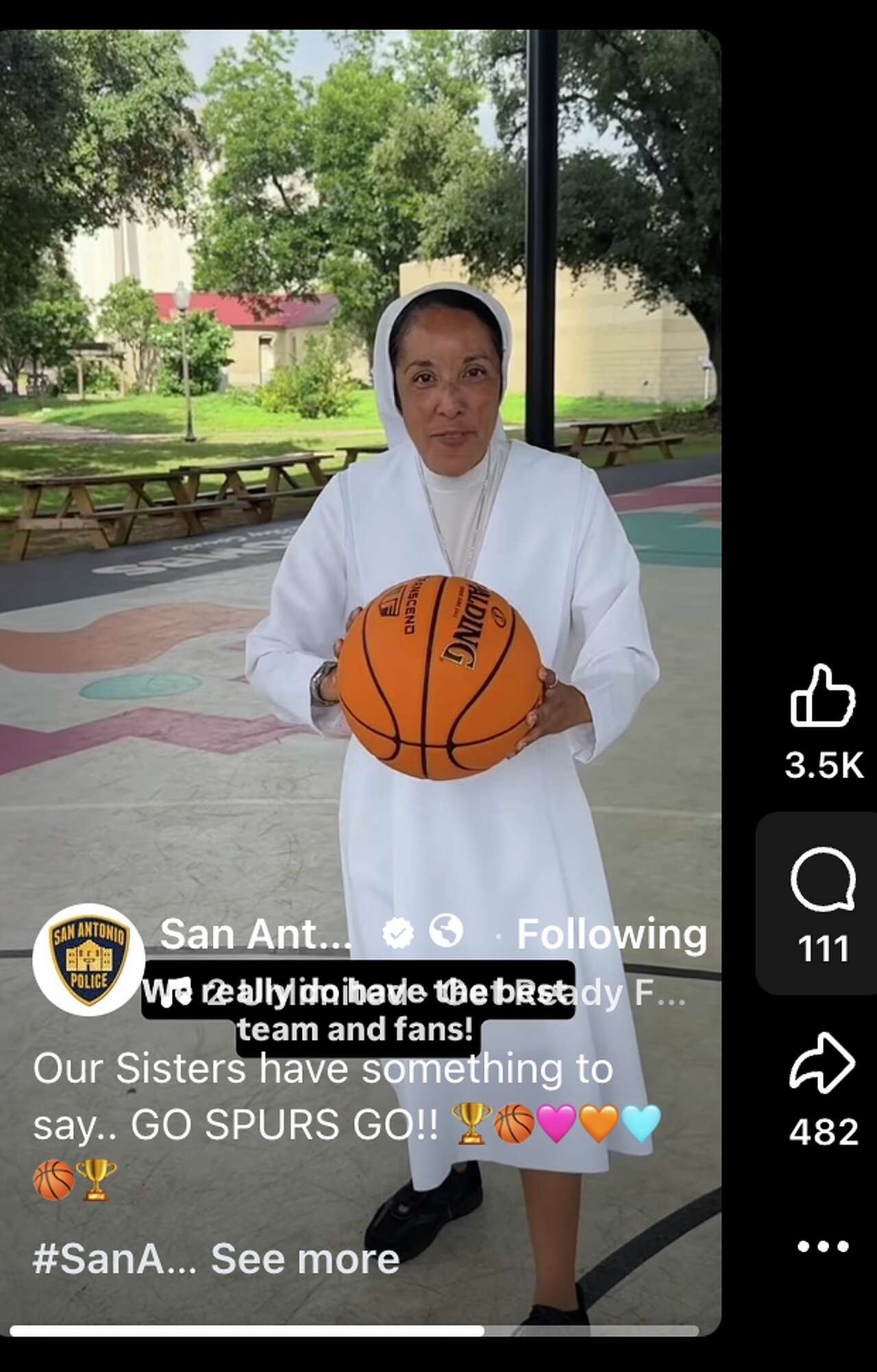 SAPD enlists 'Spurs nuns' to spread safety message on post-game honking ...