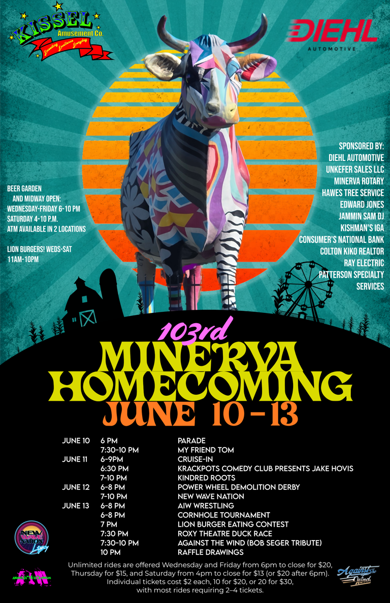 Things to do. Stark Pride, Minerva Homecoming, U2 and REM tributes